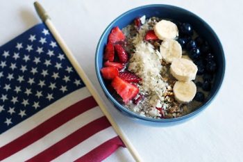 Red, White, and Blue Açaí Bowl - Heidi Powell